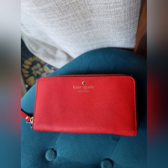 kate spade | Bags | Kate Spade Red Leather Continental Wallet | Poshmark